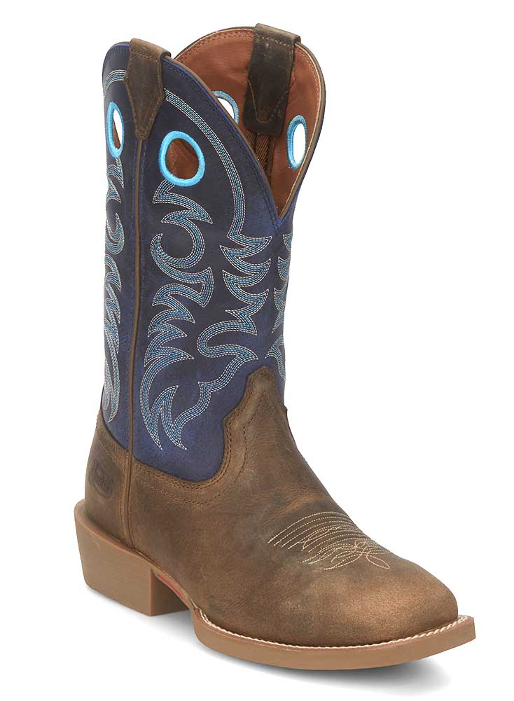 Justin Men's 12 Inch Muley Leather Spur Western Cowboy Boots – Houser Shoes