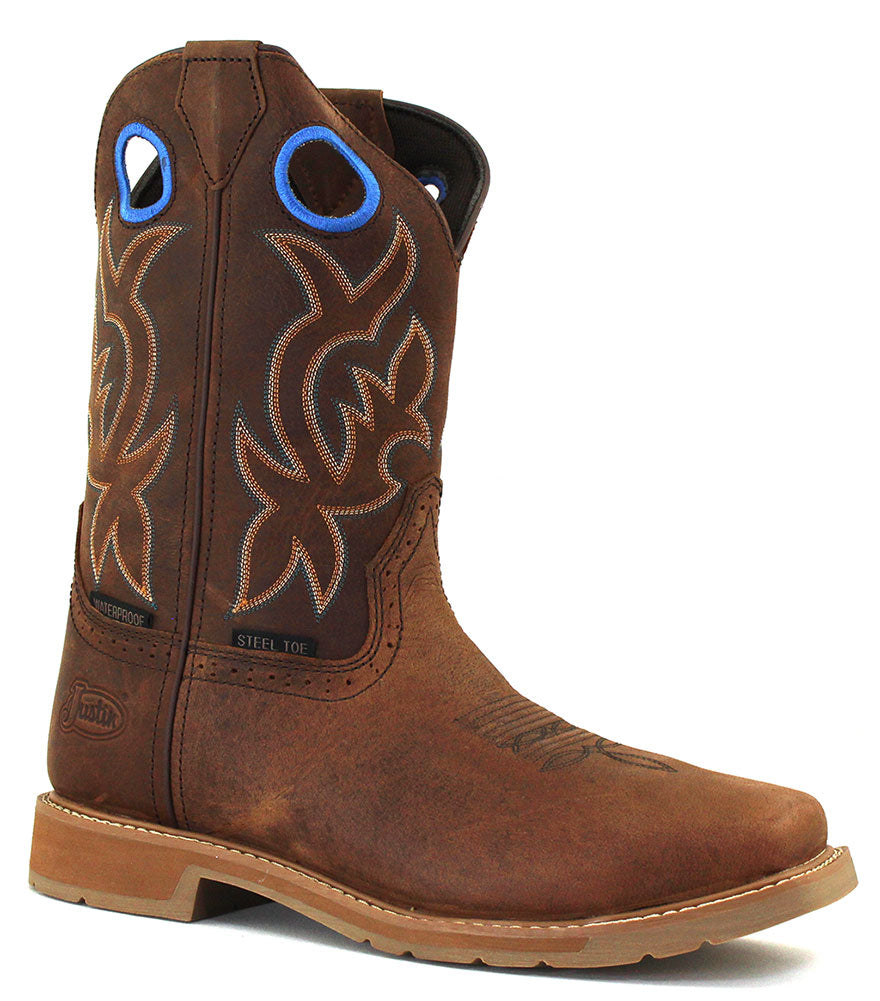 Justin Men's All Around 11 Inch WP ST – Houser Shoes