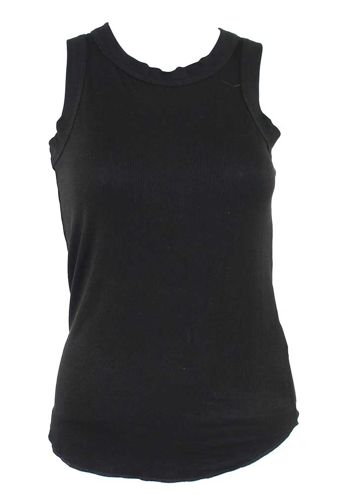 Angie Clothing Ribbed Tank Black – Houser Shoes
