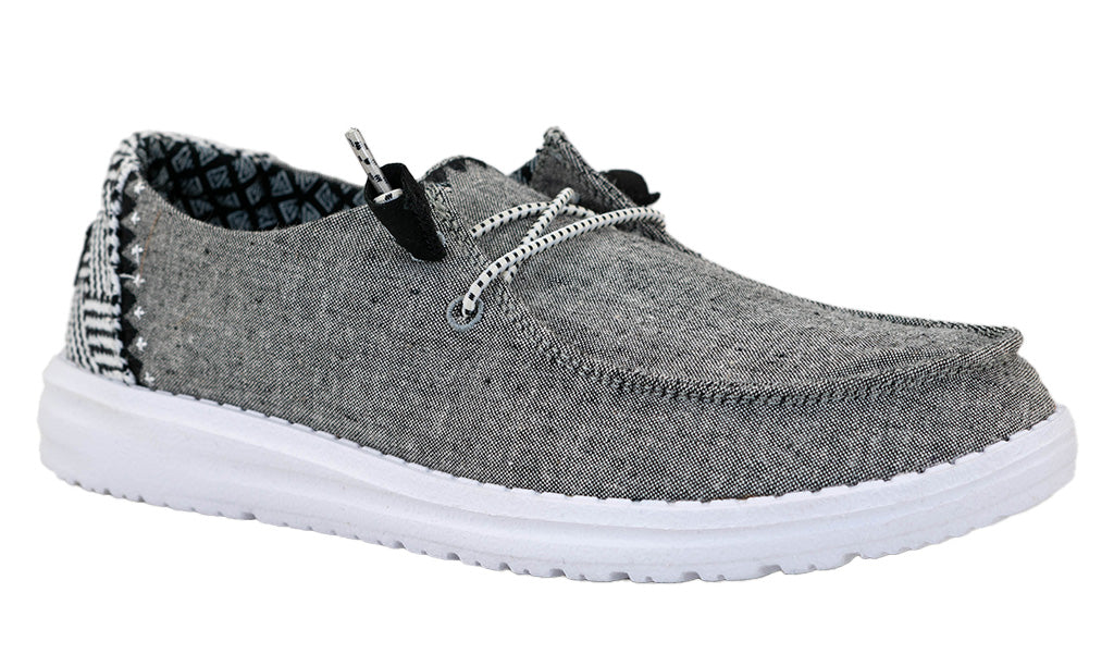 Hey Dude Women's Wendy Chambray Onyx – Houser Shoes